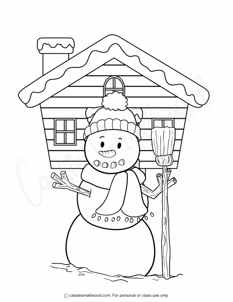 41 AWESOME Snowman Coloring Pages - Cassie Smallwood