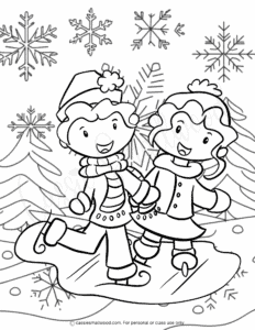 30 CUTE Winter Coloring Pages (FREE Printables) - Cassie Smallwood