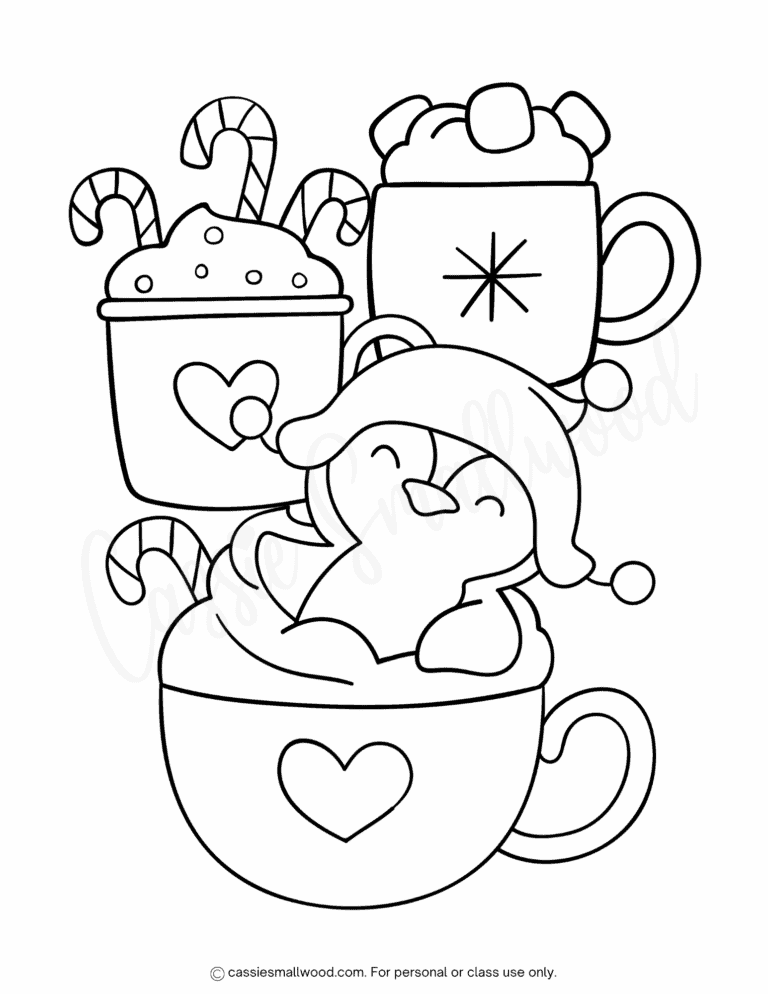 37 CUTE Penguin Coloring Pages - Cassie Smallwood