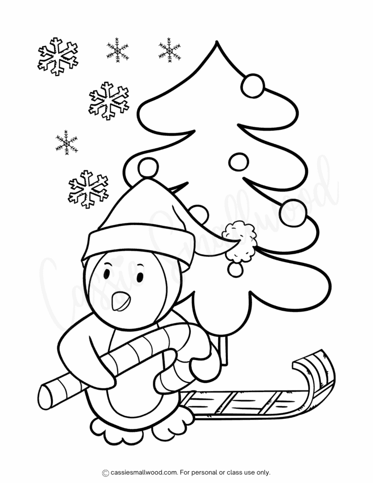 37 CUTE Penguin Coloring Pages - Cassie Smallwood