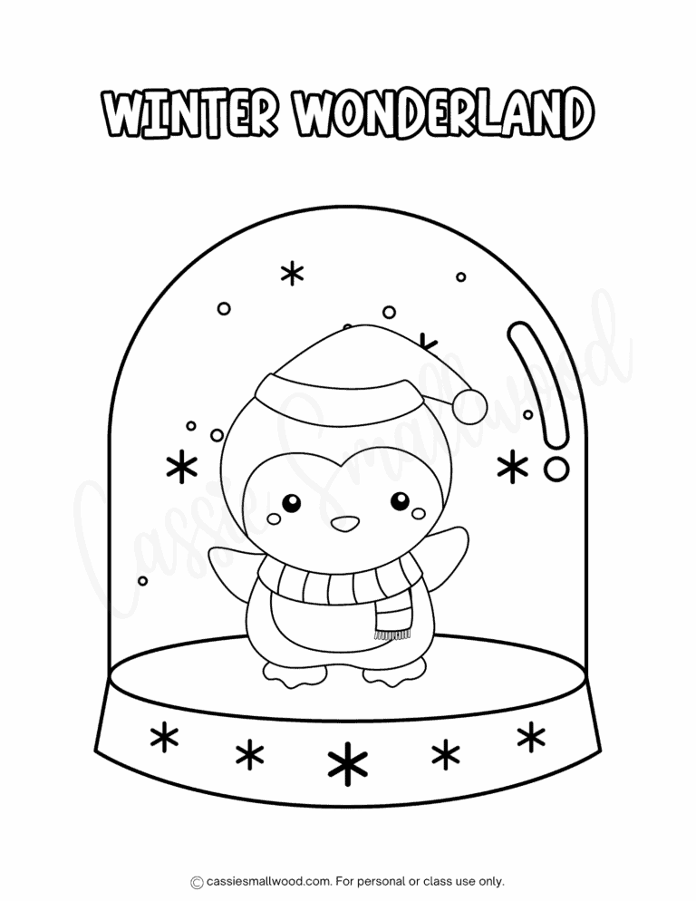 37 CUTE Penguin Coloring Pages - Cassie Smallwood