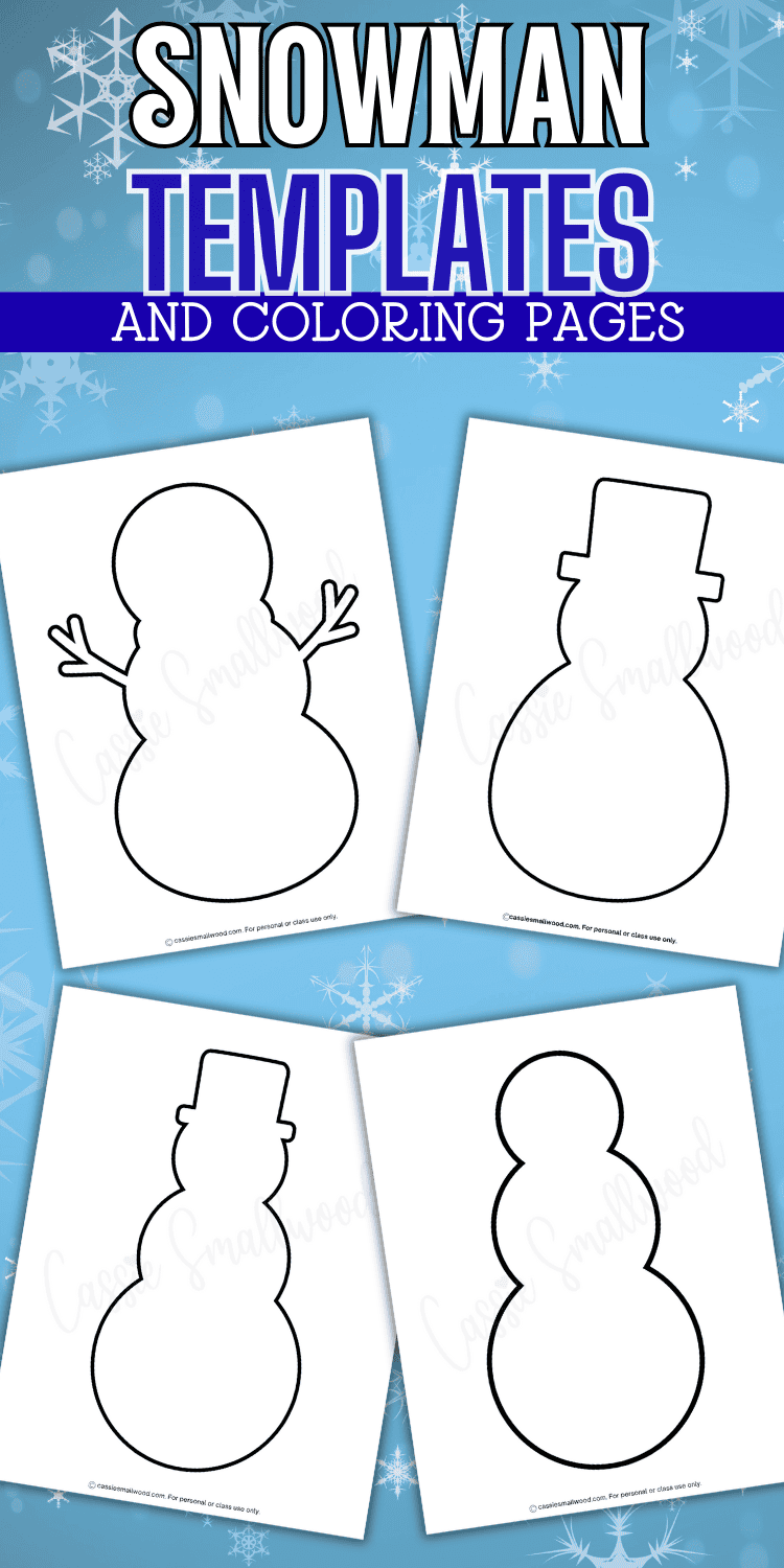 41 AWESOME Snowman Coloring Pages - Cassie Smallwood