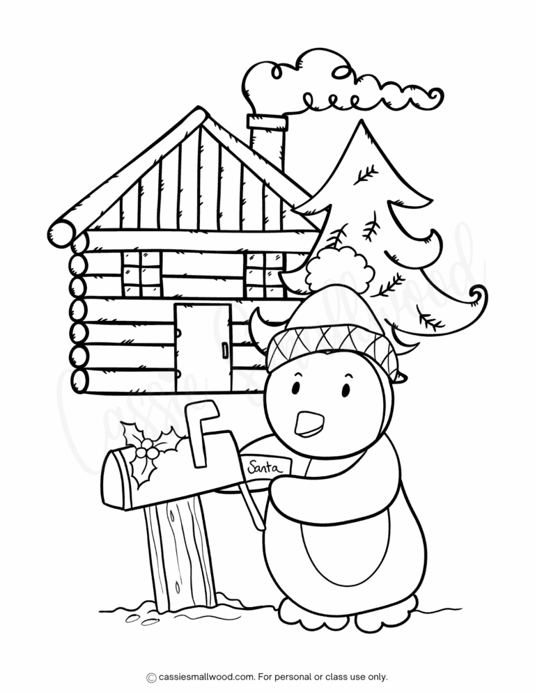 37 CUTE Penguin Coloring Pages - Cassie Smallwood