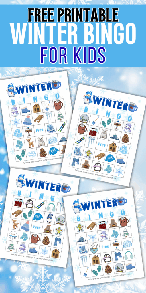 CUTE Winter Bingo Game For Kids (FREE Printable) - Cassie Smallwood