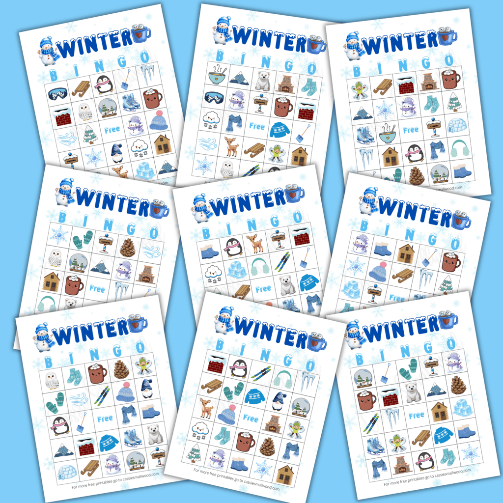 CUTE Winter Bingo Game For Kids (FREE Printable) - Cassie Smallwood