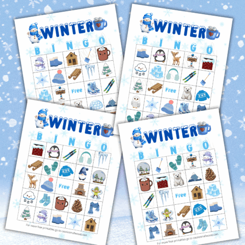 CUTE Winter Bingo Game For Kids (FREE Printable) - Cassie Smallwood