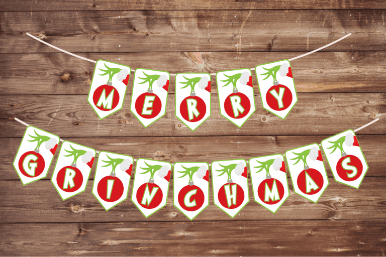 6 CUTE Merry Christmas Banners (FREE Printables) - Cassie Smallwood