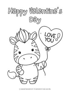 36 CUTE Valentine Coloring Pages - Cassie Smallwood