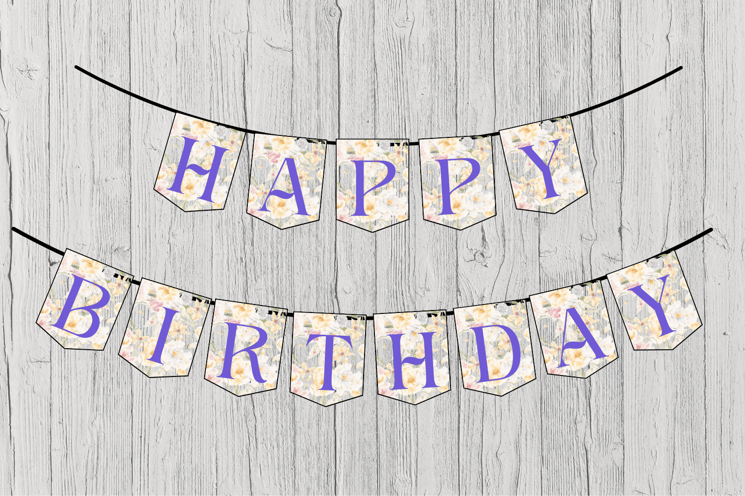 8 CUTE Free Printable Happy Birthday Banners - Cassie Smallwood