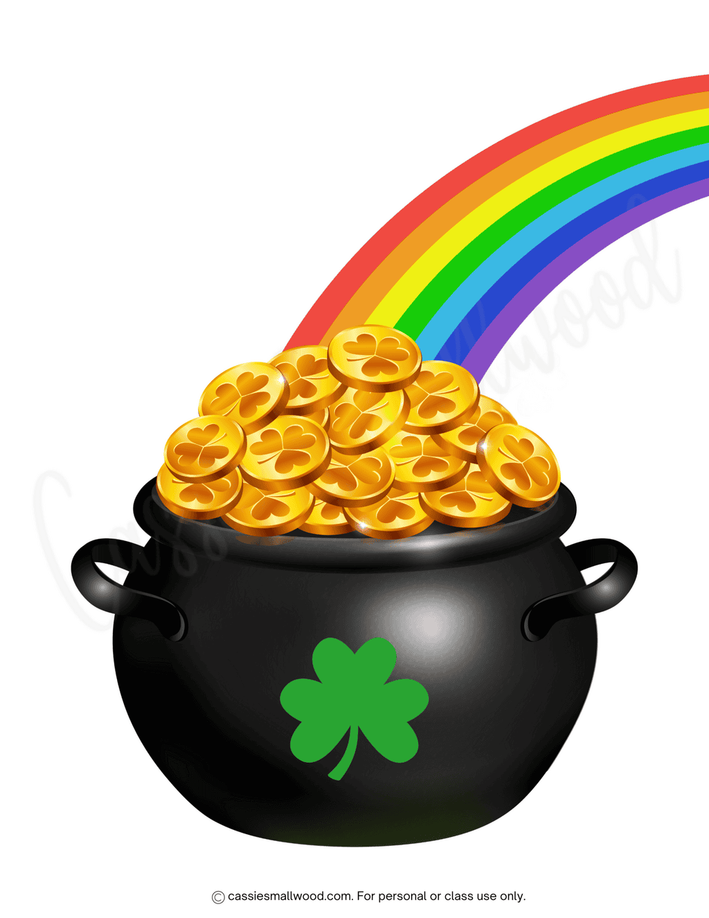 Printable St. Patrick's Day Game For Kids - Pin The Shamrock On The Pot ...