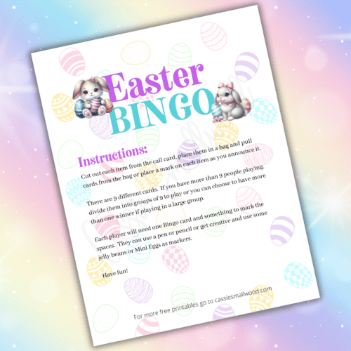 Easy Easter Bingo For Kids (FREE Printable) - Cassie Smallwood