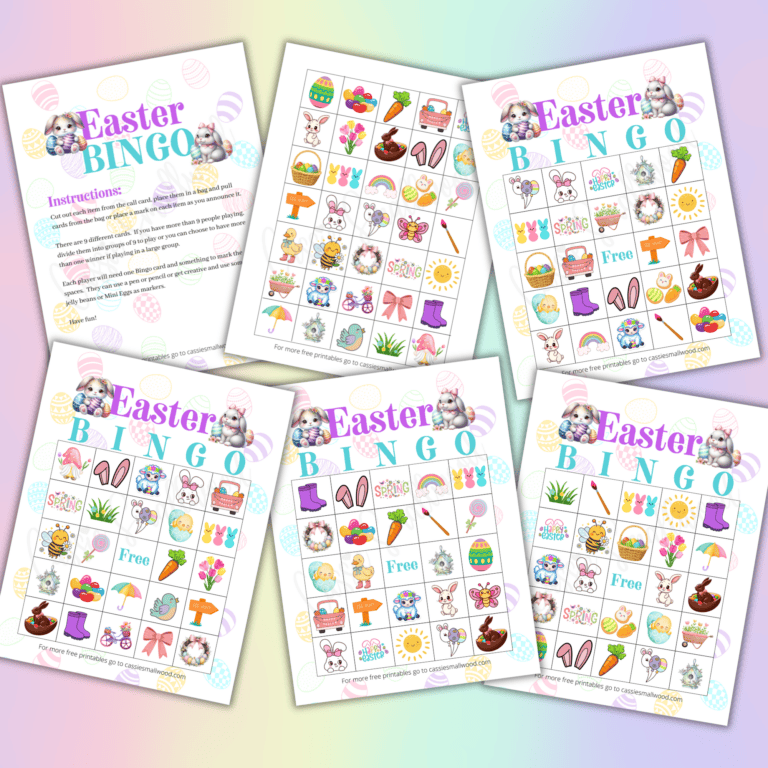 Easy Easter Bingo For Kids (FREE Printable) - Cassie Smallwood