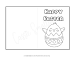 25 CUTE Easter Cards To Color - Cassie Smallwood