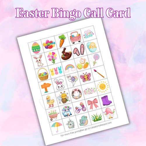 Easy Easter Bingo For Kids (FREE Printable) - Cassie Smallwood