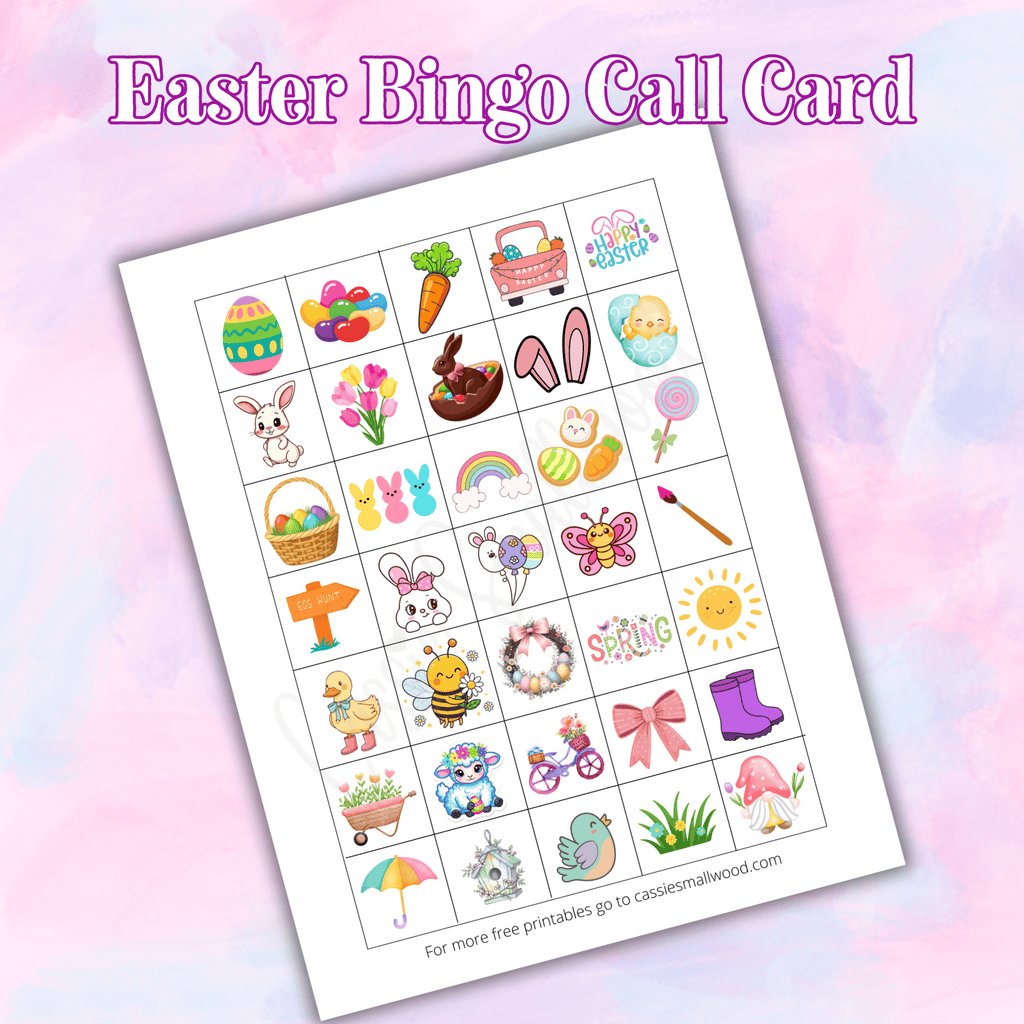 Easy Easter Bingo For Kids (FREE Printable) - Cassie Smallwood