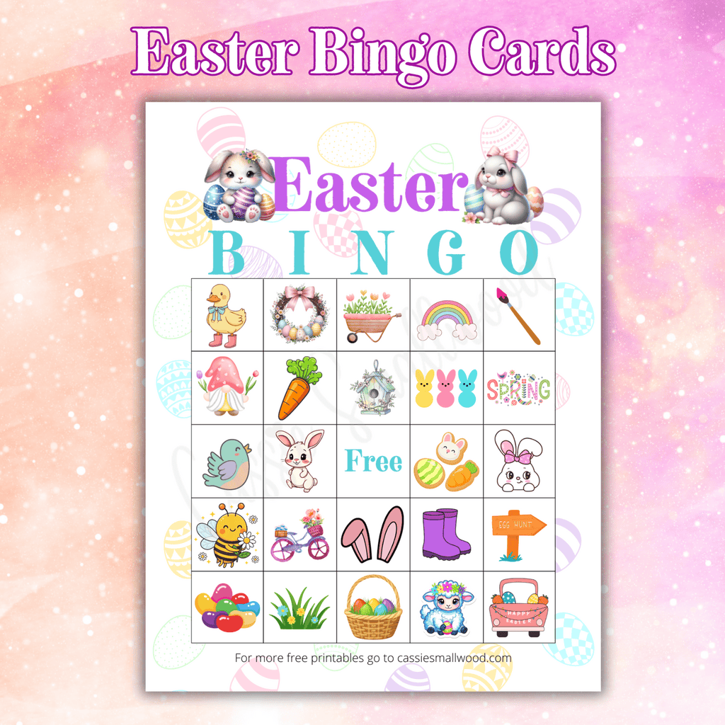 Easy Easter Bingo For Kids (FREE Printable) - Cassie Smallwood