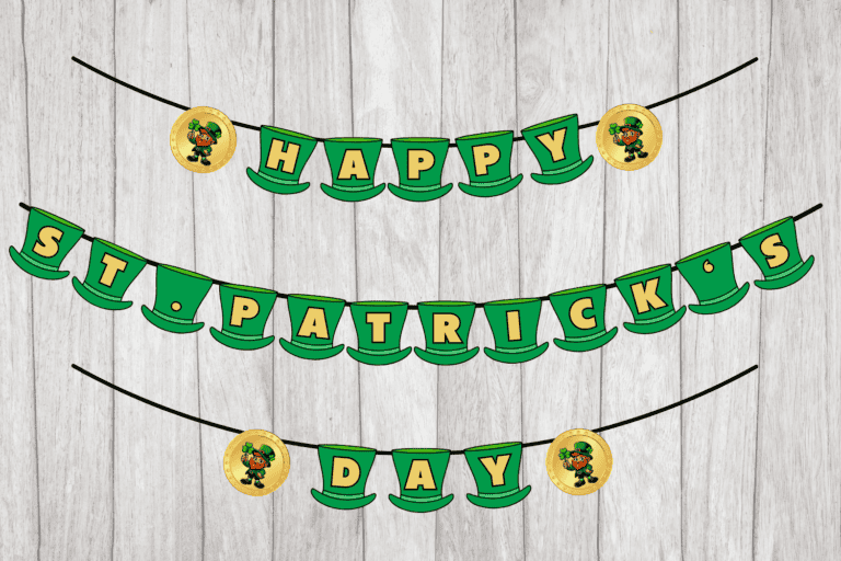 5 CUTE St. Patrick's Day Banners (FREE Printable) - Cassie Smallwood