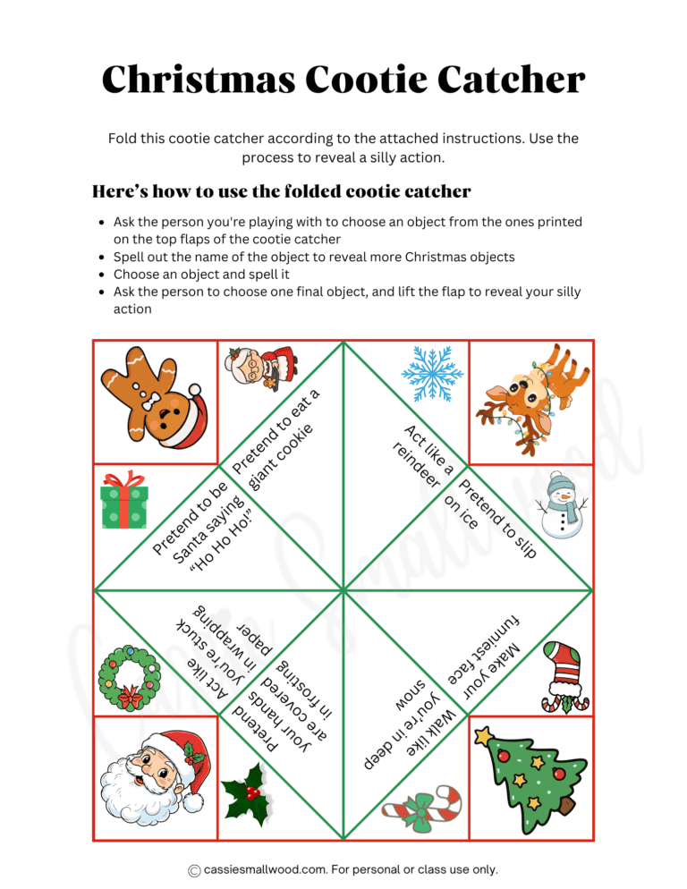 9 CUTE Cootie Catchers (FREE Printable) - Cassie Smallwood
