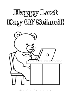 20 CUTE Last Day Of School Coloring Pages For Kids - Cassie Smallwood