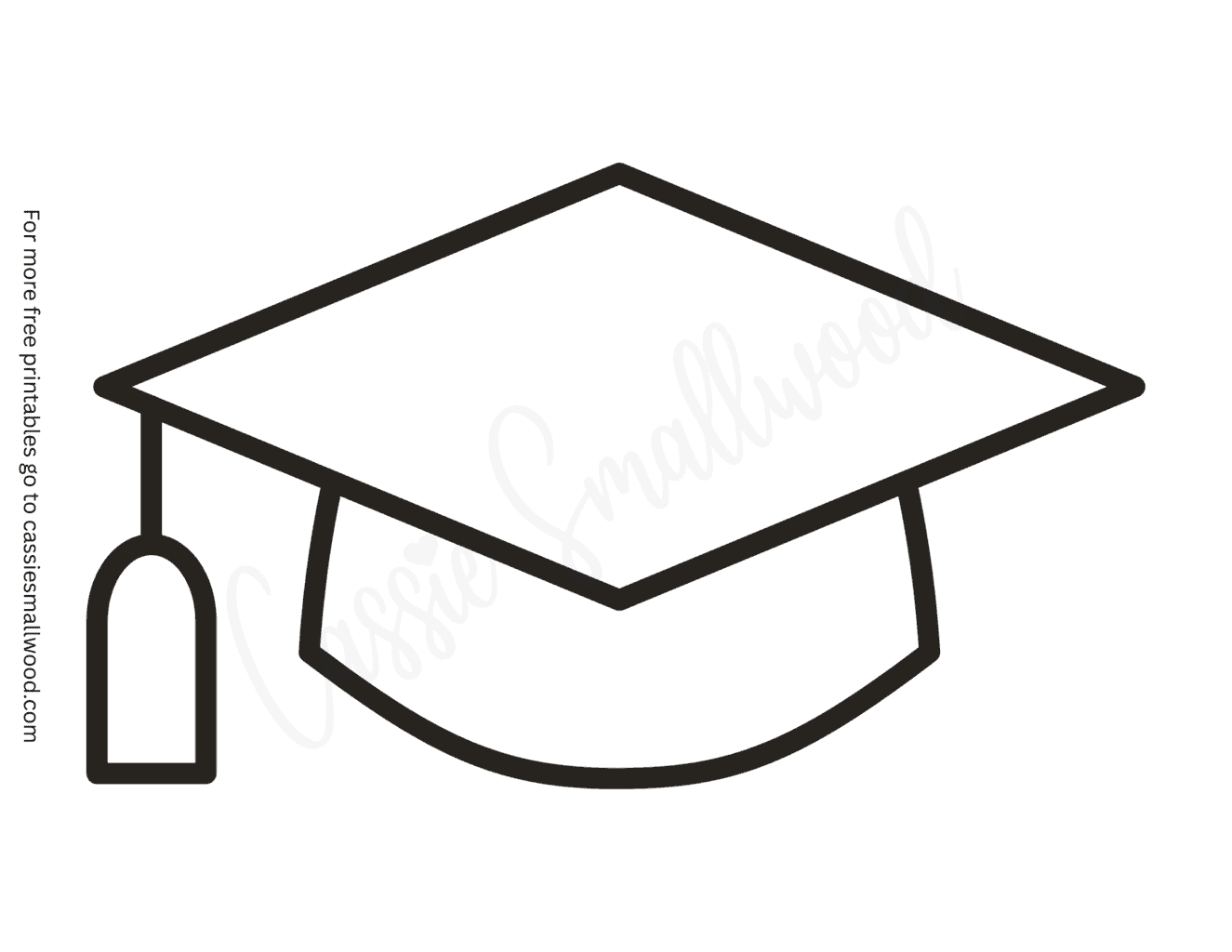 FREE Printable Graduation Cap Templates - Cassie Smallwood