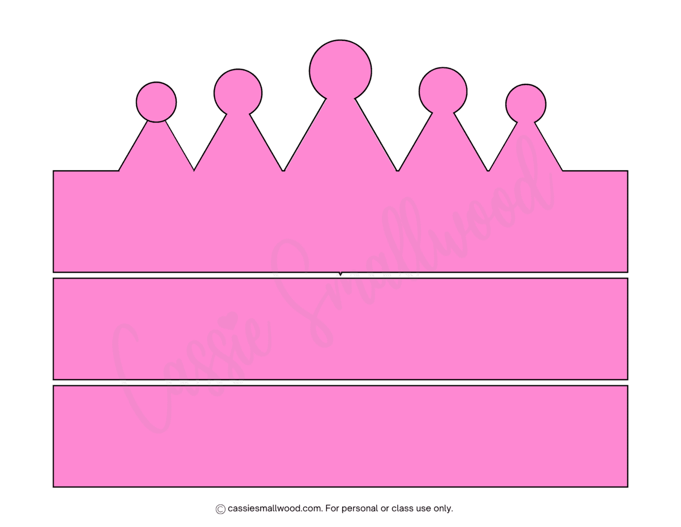 11 CUTE Wearable Crown Templates (FREE Printable) - Cassie Smallwood