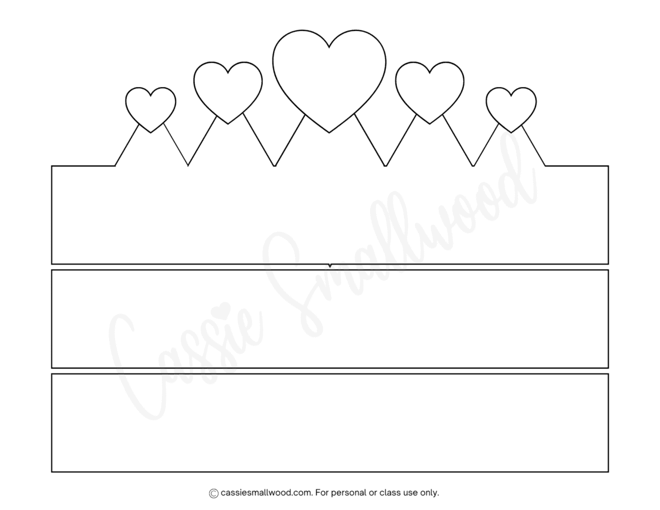 11 CUTE Wearable Crown Templates (FREE Printable) - Cassie Smallwood
