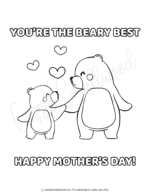 30 CUTE Mother's Day Coloring Pages - Cassie Smallwood