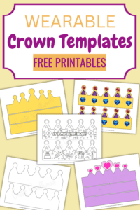 11 CUTE Wearable Crown Templates (FREE Printable) - Cassie Smallwood