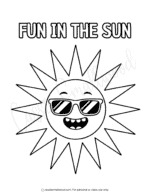60 CUTE Summer Coloring Pages for Kids (Perfect Indoor Activity ...